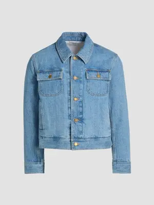 Thom Browne Selvedge Denim Backstrap Utility Jacket