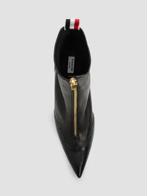 Thom Browne 90mm Wingtip Leather Booties