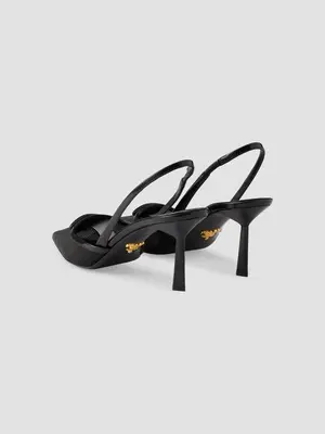 Prada Mesh 75mm Fabric Slingback Pumps