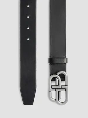 Balenciaga Bb Extra Large Belt - Black