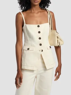 TOCCIN Roxy Square Neck Cotton Vest
