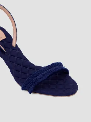 Aera Luna 70mm Grosgrain-fringe Sandals