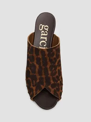 PEDRO GARCIA Nain 65mm Studded Leopard-printed Suede Clogs
