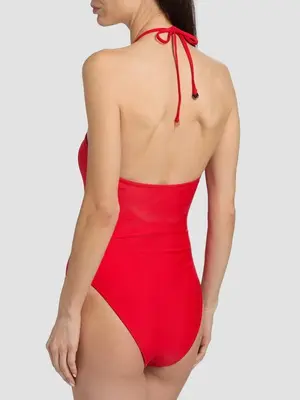 Ramy Brook Marjorie Halterneck One-piece Swimsuit - Flame