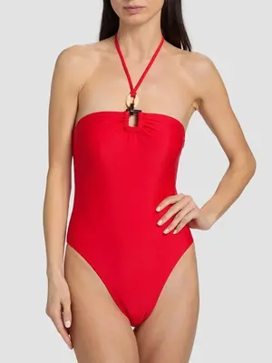 Ramy Brook Marjorie Halterneck One-piece Swimsuit - Flame
