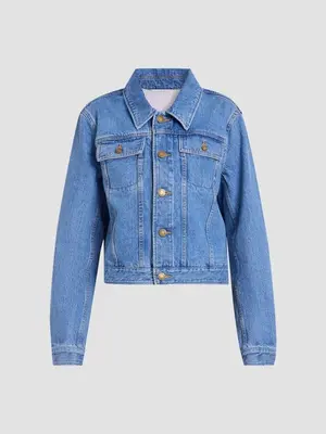 Thom Browne Shrunken-fit Denim Jacket - Lightblue