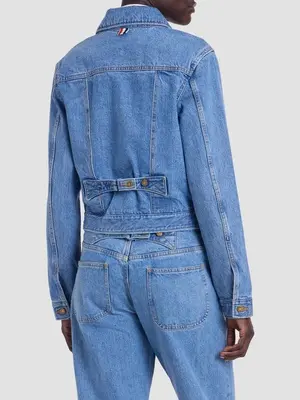 Thom Browne Shrunken-fit Denim Jacket