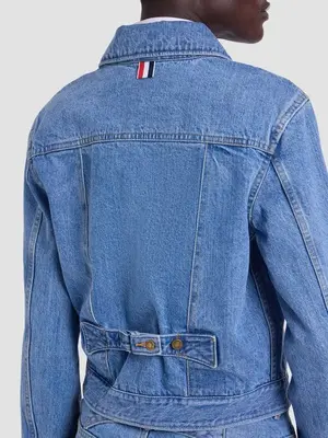 Thom Browne Shrunken-fit Denim Jacket