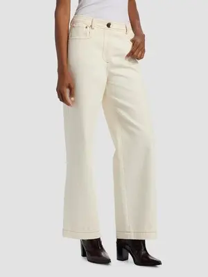 TOCCIN Blaire Weekend High-rise Wide-leg Jeans