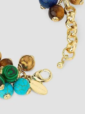Ramy Brook Bauble Beads Sienna Goldtone & Multi-stone Bracelet