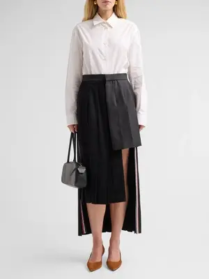 Thom Browne Wingtip 50mm Suede Pumps