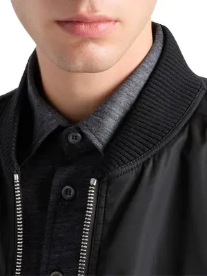 Prada Re-nylon Bomber Jacket - Black