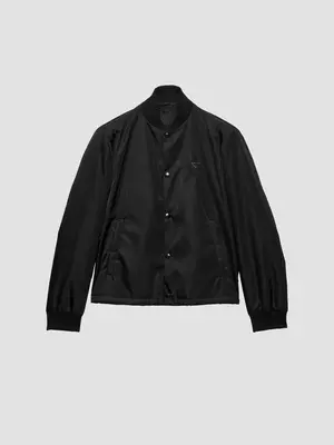 Prada Re-nylon Bomber Jacket - Black