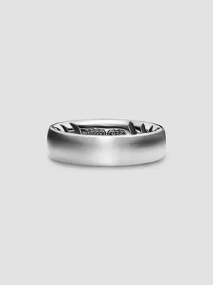 David Yurman Streamline Band Ring In Sterling 6.2mm - Silver