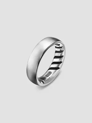 David Yurman Streamline Band Ring In Sterling 6.2mm