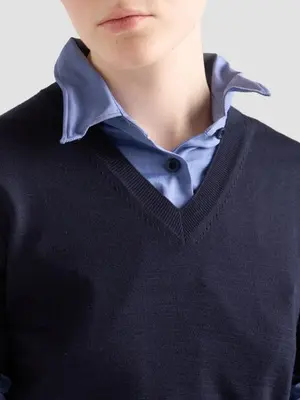 Prada V-neck Wool Sweater