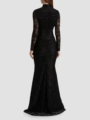 TOCCIN Sylvie Lace Ruched Gown