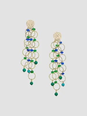 Ramy Brook Bauble Beads Lila Goldtone Beaded Drop Earrings - Gold