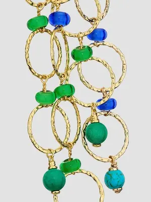 Ramy Brook Bauble Beads Lila Goldtone Beaded Drop Earrings