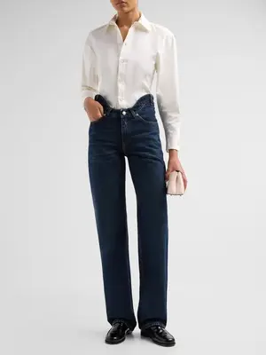 JEAN PAUL GAULTIER Curvy Waist Straight-leg Jeans