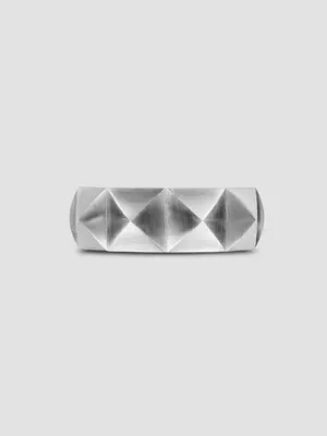 David Yurman Pyramid Band Ring In Sterling 8mm