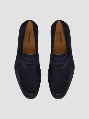 Magnanni Diezma Ii Suede Penny Loafers