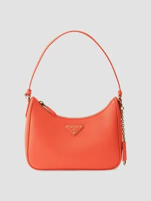 Prada Re-edition 2005 Saffiano Leather Shoulder Bag - Orange