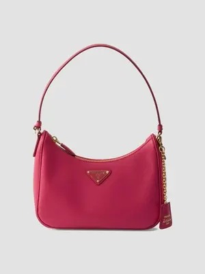 Prada Re-edition 2005 Saffiano Leather Shoulder Bag Pink