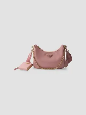 Prada Re-edition 2005 Saffiano Leather Shoulder Bag - Pink
