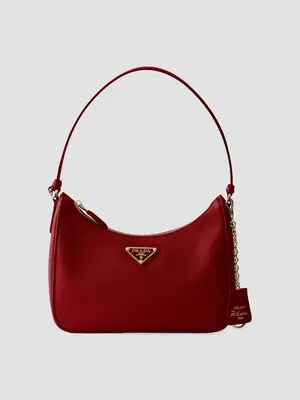 Prada Re-edition 2005 Saffiano Leather Shoulder Bag Red