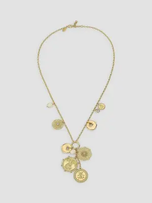 Ramy Brook Medallion Filagree Selena Goldtone Stainless Steel & Cubic Zirconia Charm Necklace - Gold