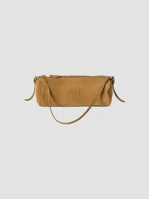 Miu Miu Suede Pouch Beige