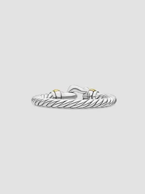 David Yurman Petite Buckle Ring In Sterling - Multi