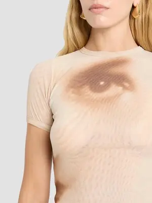 JEAN PAUL GAULTIER Face Mesh Baby T-shirt