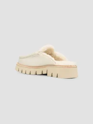 PEDRO GARCIA Savy 35mm Shearling-trimmed Leather Loafers