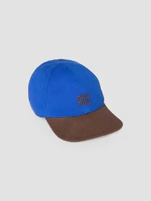 Miu Miu Drill Baseball Cap Blue