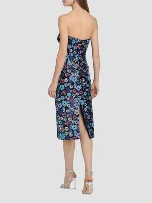 Ramy Brook Ella Floral-sequinned Midi-dress