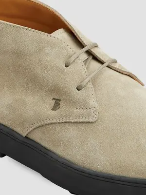 TOD'S Gommino Suede Desert Ankle Boots - Torba