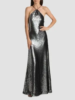 TOCCIN Monica Sequined Gown