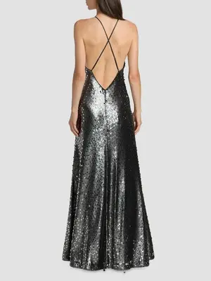 TOCCIN Monica Sequined Gown
