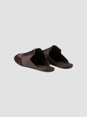 Prada Collapse Re-nylon And Suede Mules - Brown