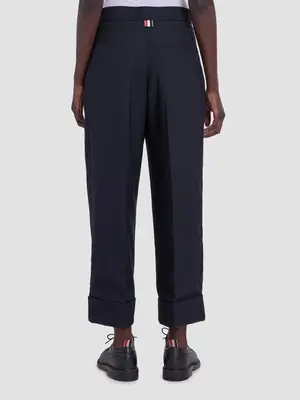 Thom Browne Wool Cardigan-style Pocket Trousers