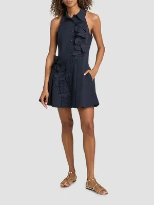 Ramy Brook Donna Cotton-blend Mini-shirtdress
