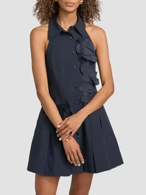 Ramy Brook Donna Cotton-blend Mini-shirtdress