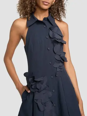 Ramy Brook Donna Cotton-blend Mini-shirtdress