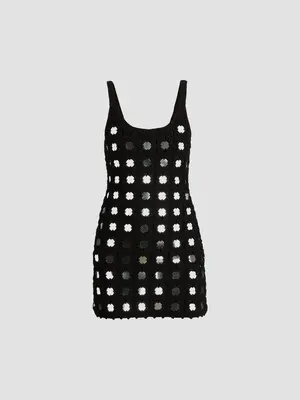 TOCCIN Brinley Mirrored Tank Minidress