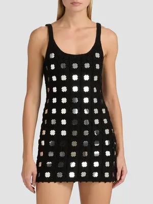 TOCCIN Brinley Mirrored Tank Minidress