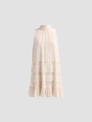 Ramy Brook Samantha Tiered Lace Mini Dress