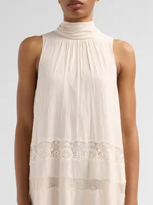 Ramy Brook Samantha Tiered Lace Mini Dress