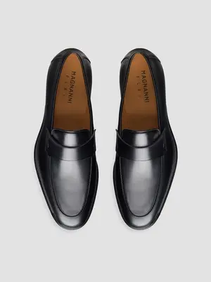 Magnanni Duerro Leather Penny Loafers